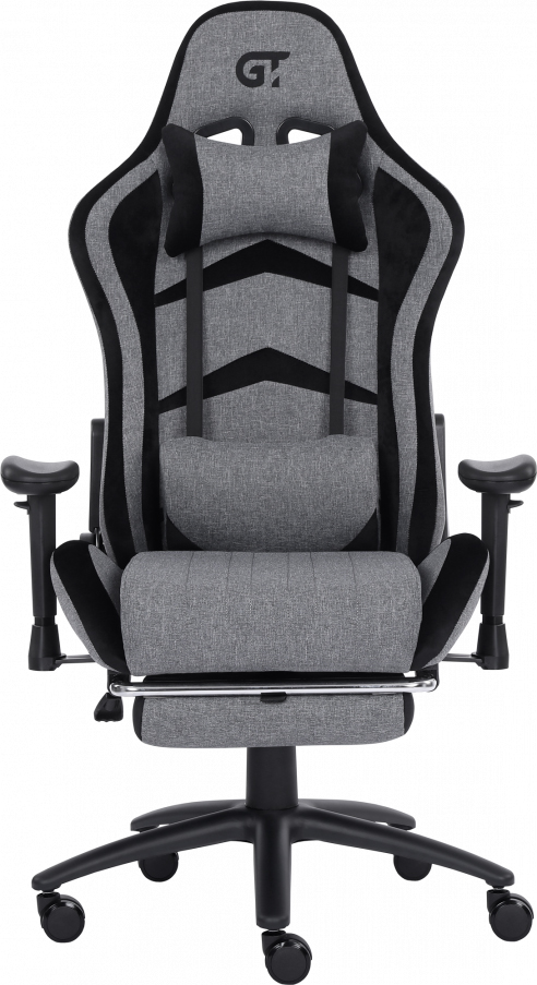 Кресло геймерское GT RACER X-2534-F Fabric Suede Серо-черное – фото ...