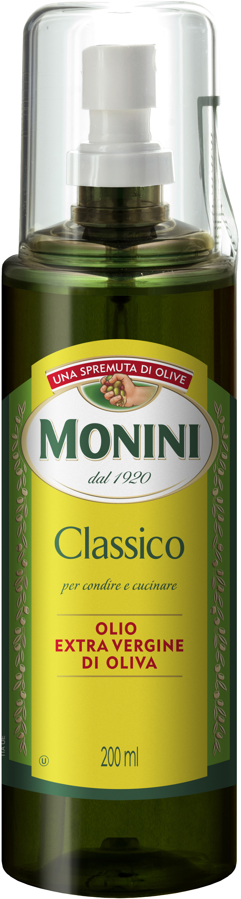 Масло оливковое Monini Extra Virgin Classico холодного отжима 200 мл ...