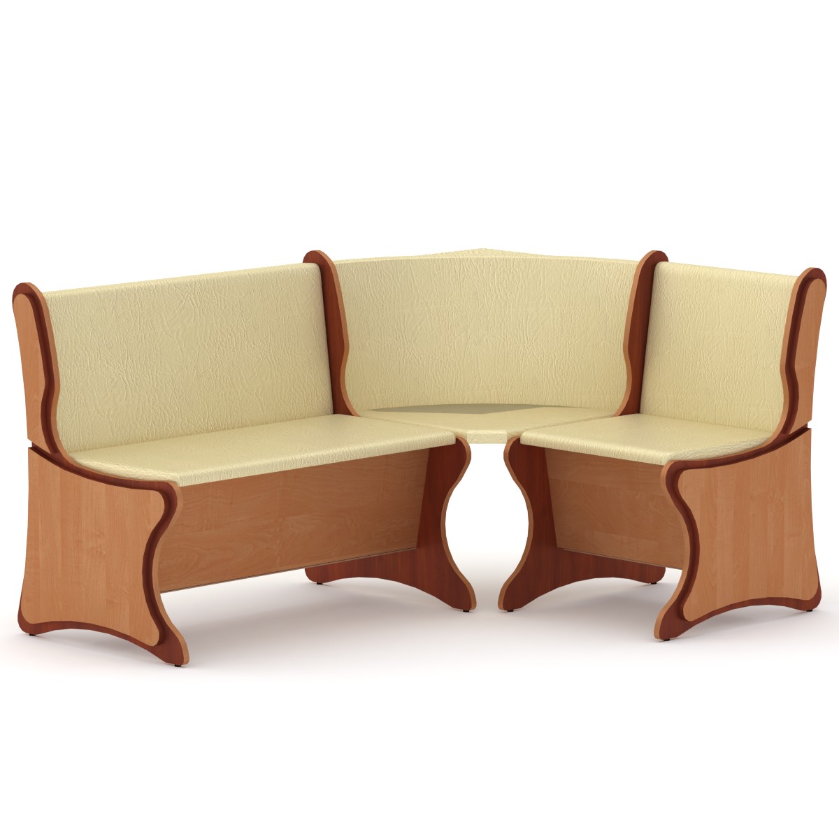 Кухонный уголок Аргентина Компанит Ольха + Слоновая кость – фото ...