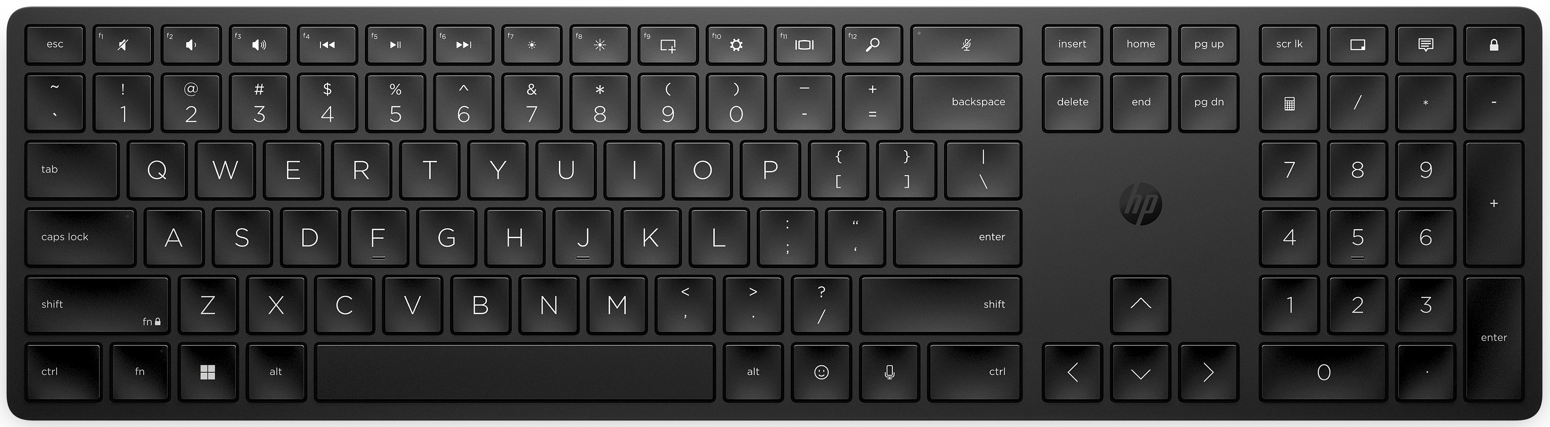 Клавіатура бездротова HP 450 Programmable Wireless Keyboard Black ...