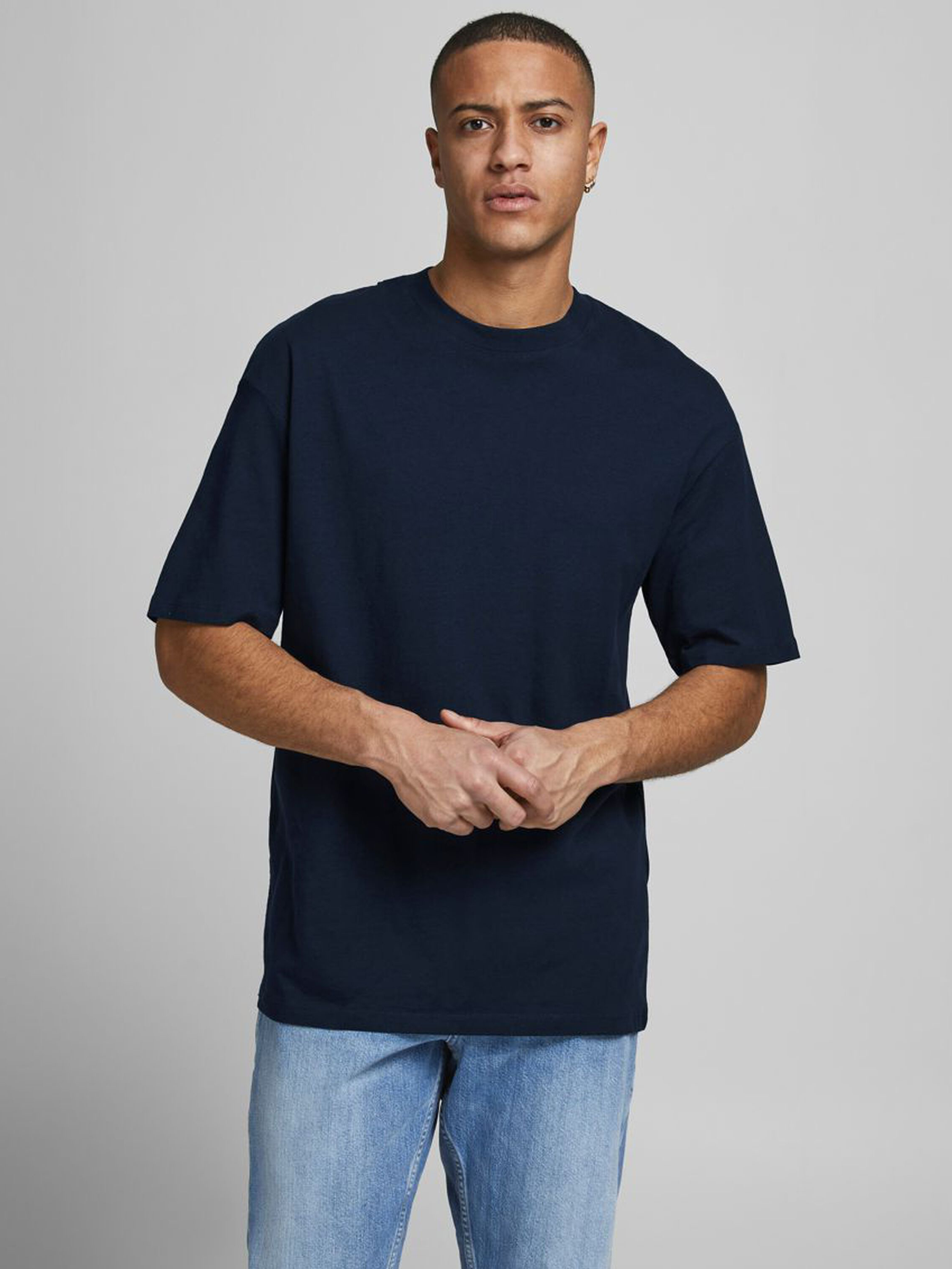 Футболка Jack & Jones 12185628-blue dark L Темно-синяя (SZ5714924473301 ...