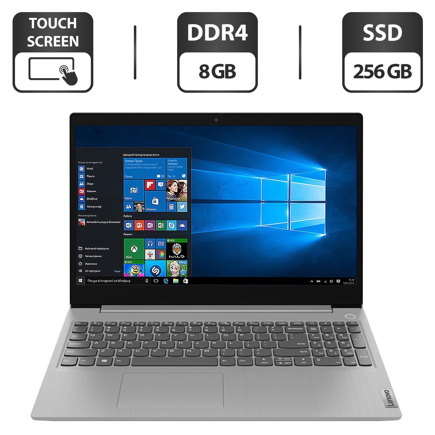 Ультрабук Lenovo IdeaPad 3i 15ITL05 / 15.6" TN Touch / Intel Core i3 ...