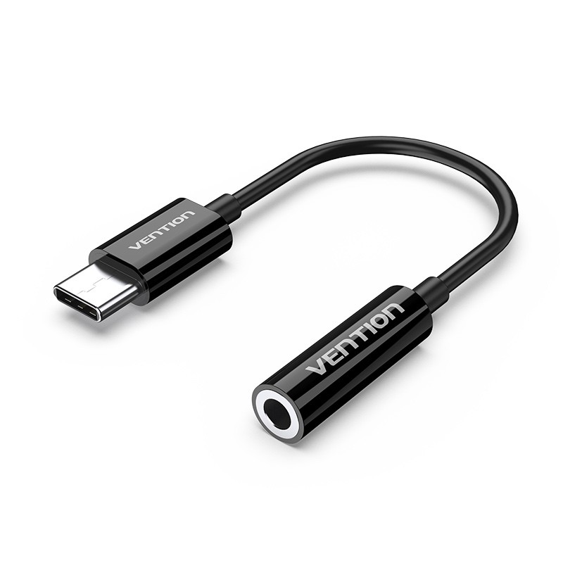 Переходник Vention 0.1м Type-C-3.5мм minijack Аудиоадаптер AUX на USB-C ...