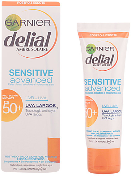 Солнцезащитный крем Garnier Delial Sensitive Advanced Cream SPF50 50 мл ...
