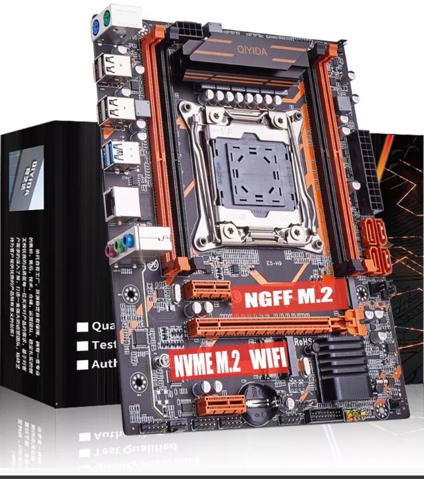 QIYIDA X99 E5-H9 LGA2011-3 All Series DDR4 4-chanel NVME USB3.0 SATA ...