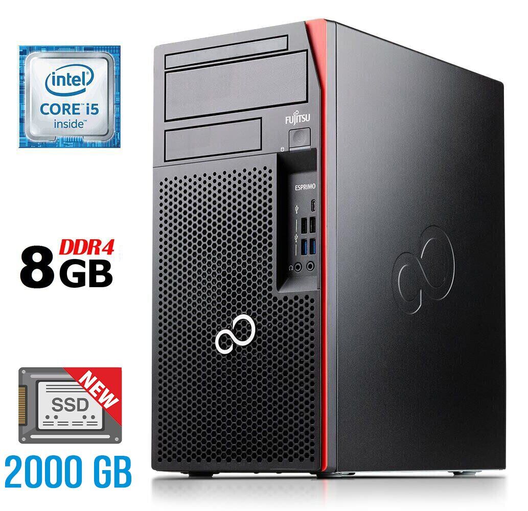Компьютер Fujitsu Esprimo P757 E90+ Tower / Intel Core i5-6500 (4 ядра ...