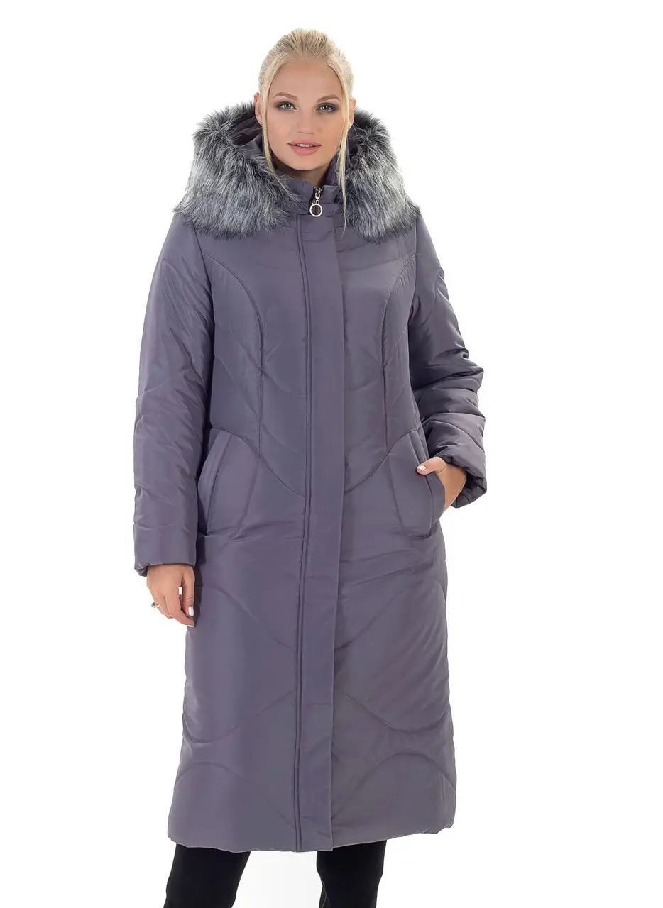 Зимняя куртка женская большого размера UF-fashion LRD-135 мех 66 ...