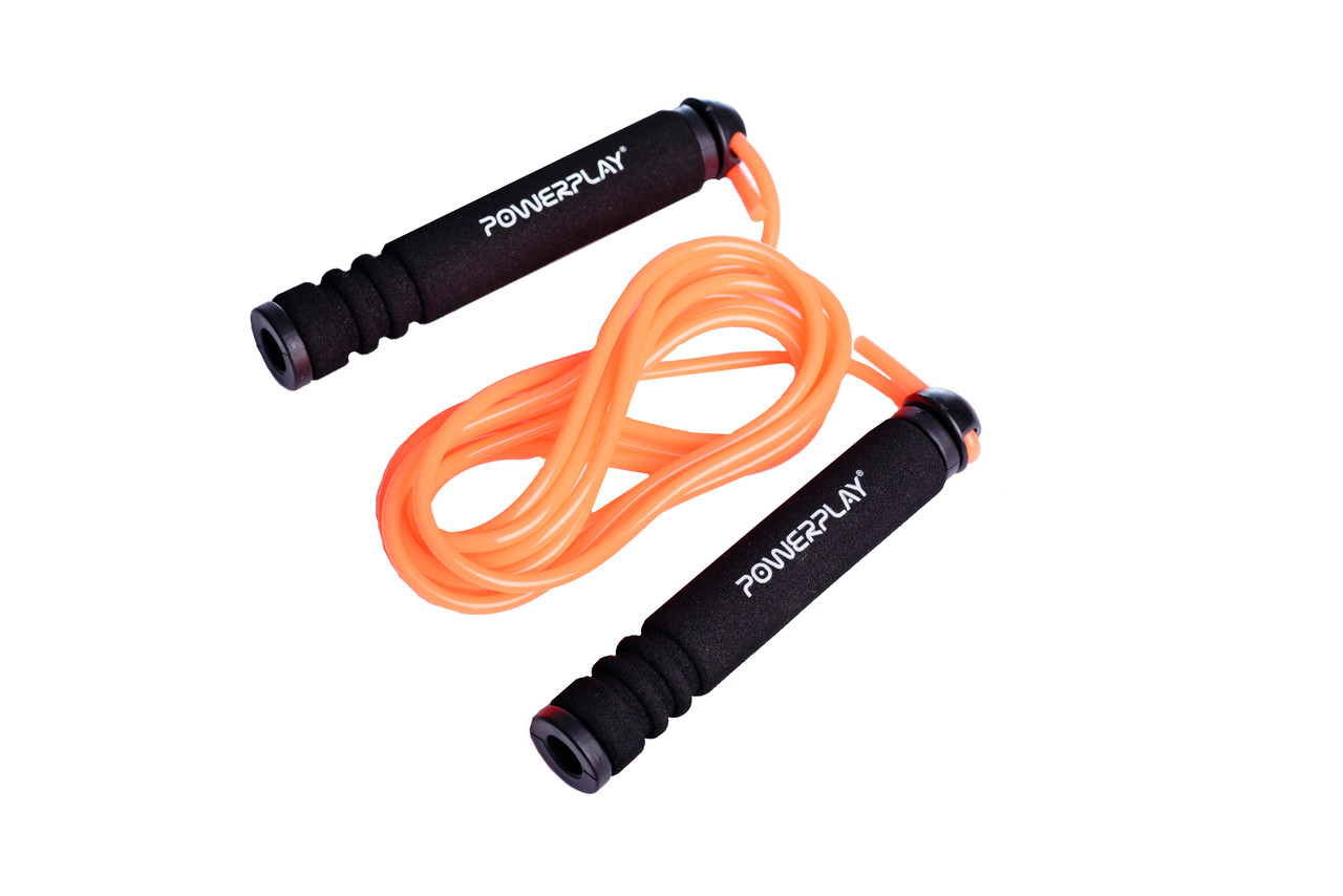 Скакалка для фитнеса PowerPlay (fit0007842) Оранжевий – фото, отзывы ...