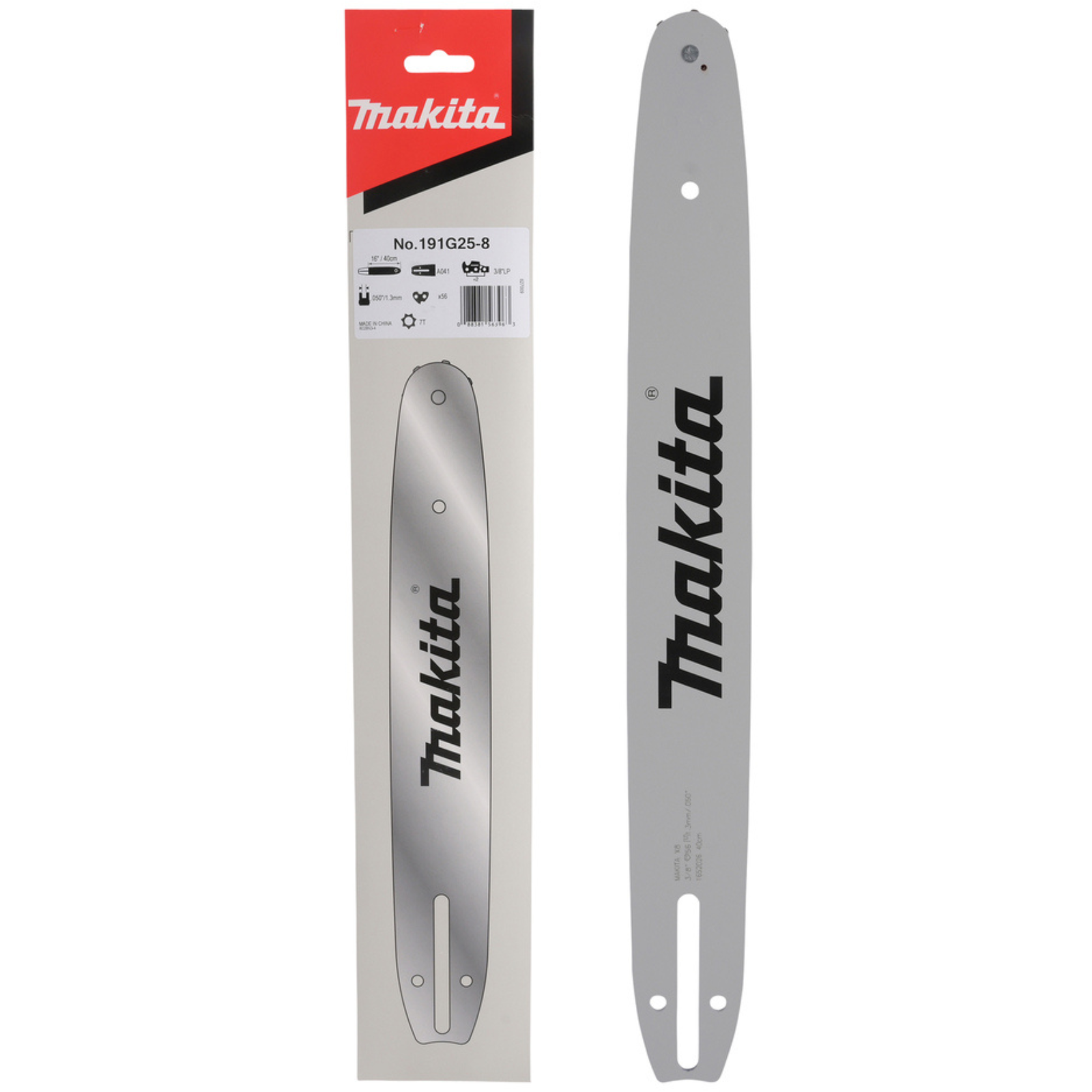 Шина направляющая для цепной пилы Makita 191G25-8 (40 см, 3/8", 1.3 мм ...
