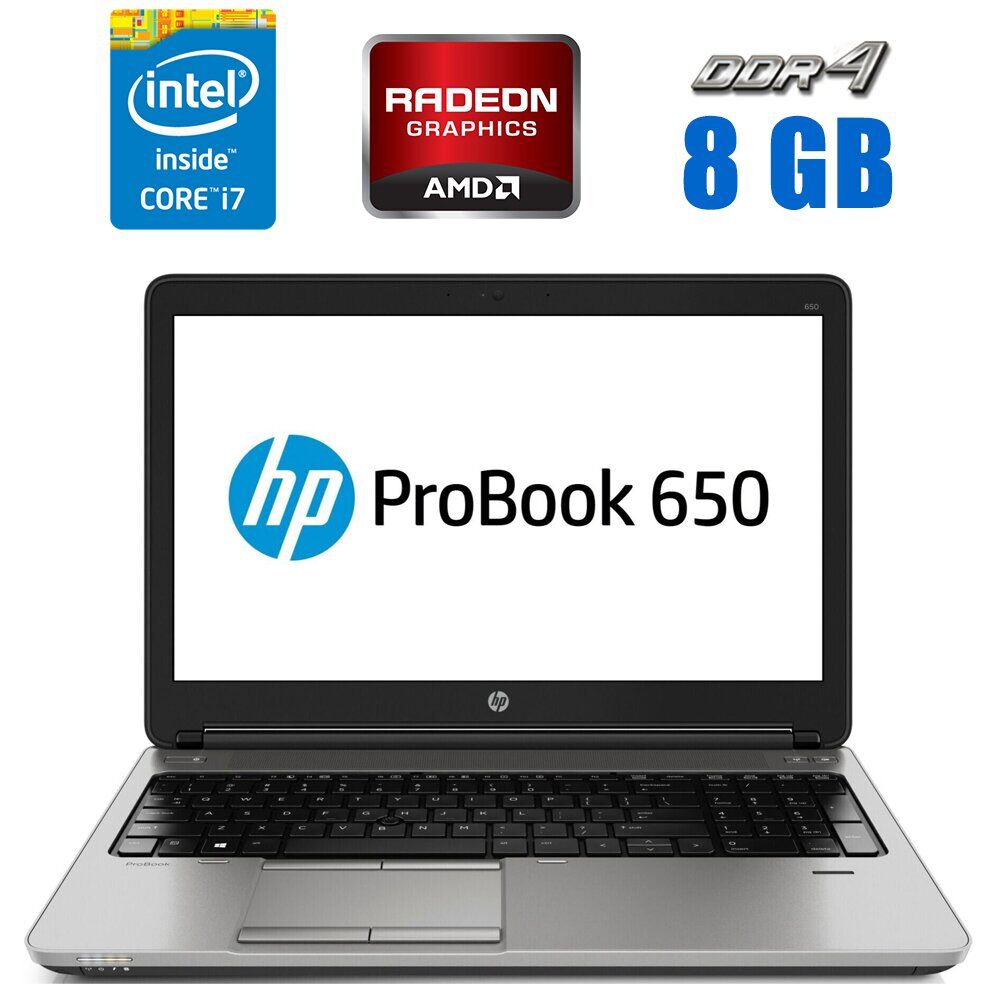 Ноутбук HP ProBook 650 G3 / 15.6" (1366x768) TN / Intel Core i7-7600U ...