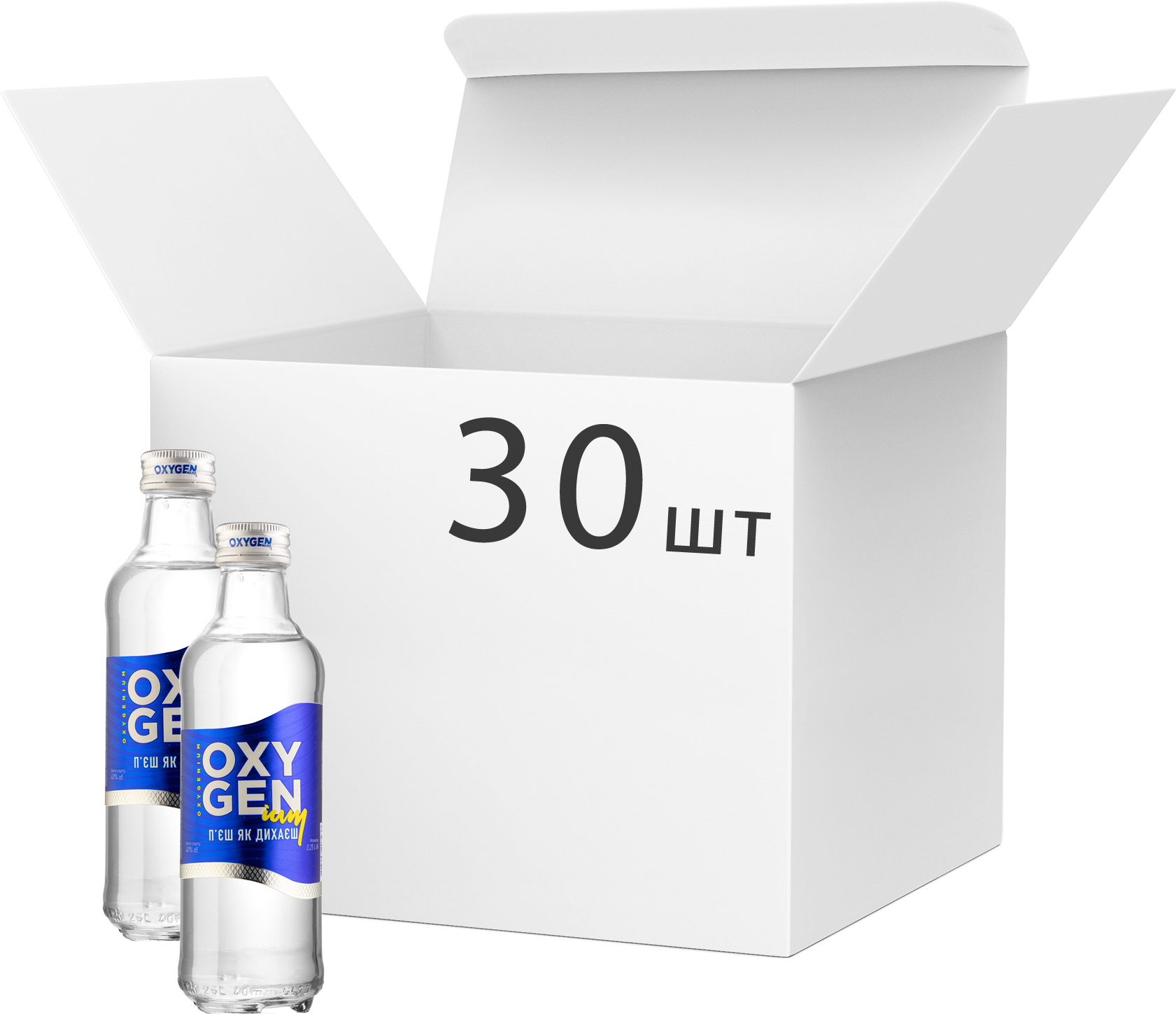 Водка особенная Oxygenium 0.25 л х 30 шт 40% (4823098207238) – фото, отзывы, характеристики в ...