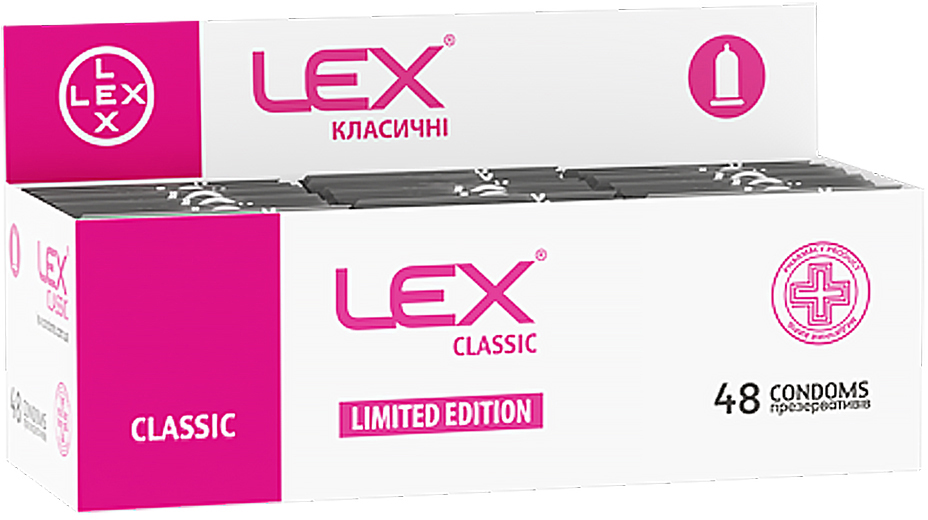 Презервативи LEX Classic Рожеві 48 шт (4820144770340-рожеві) – в ...