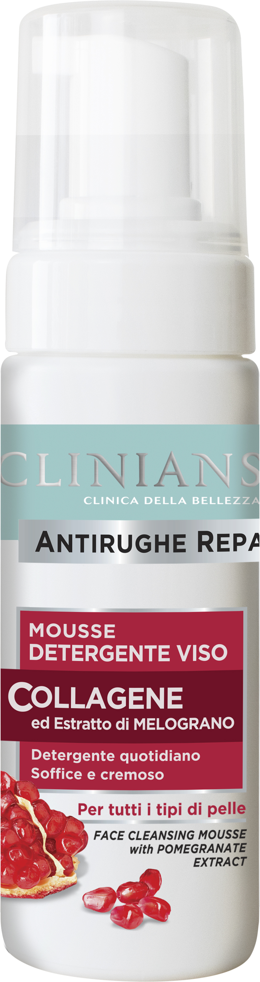Очищающий мусс для умывания Clinians Antirughe Repair с Коллагеном и ...