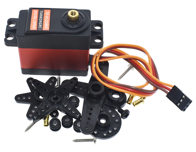 Сервопривод Tiankongrc TD-8120MG 20кг 180 градусов 4,8-6,6В – фото ...