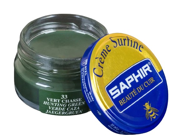 Зволожуючий крем для взуття Saphir Creme Surfine, колір болотний, 50 мл ...