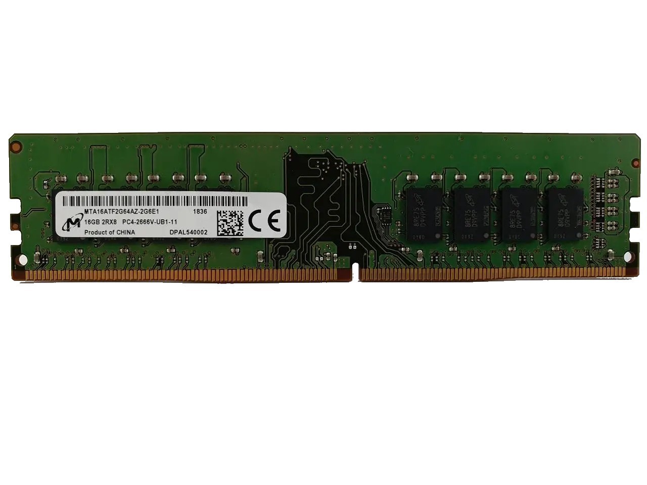 Модуль памяти для ПК DIMM DDR4 16GB PC4-21300 2666 MHz Micron ...