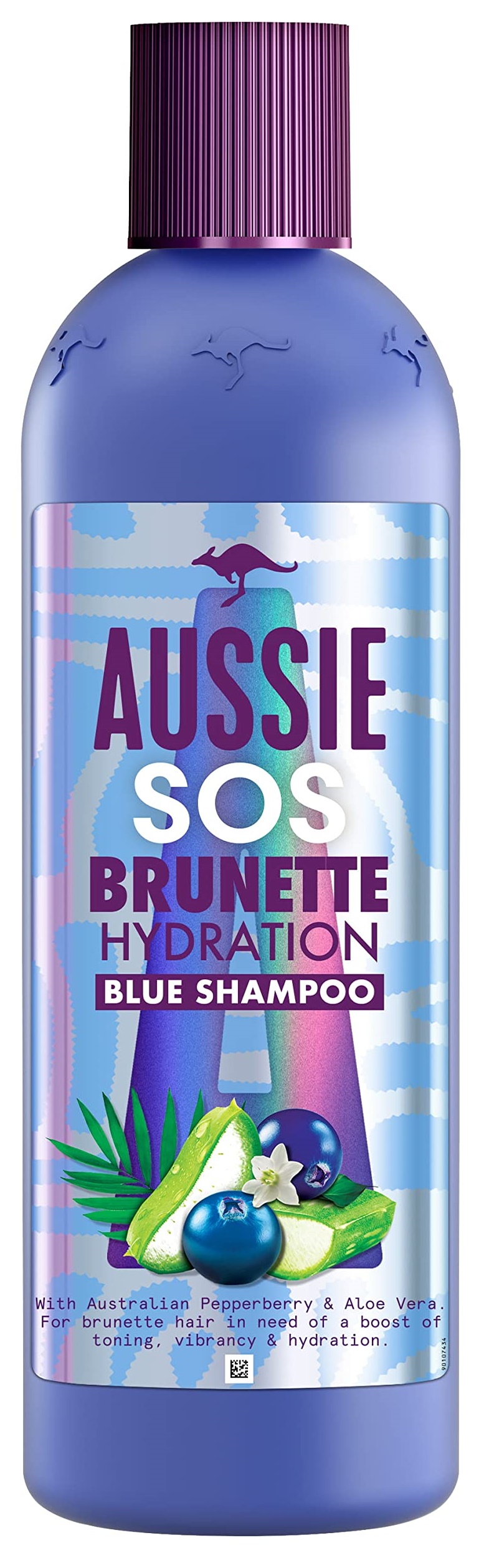 Шампунь для волос Aussie SOS Hydration Vegan Blue Shampoo for Brunette ...