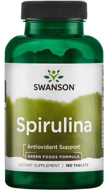 Greens Spirulina Swanson 180 tabs (SWA-06010) – фото, отзывы ...