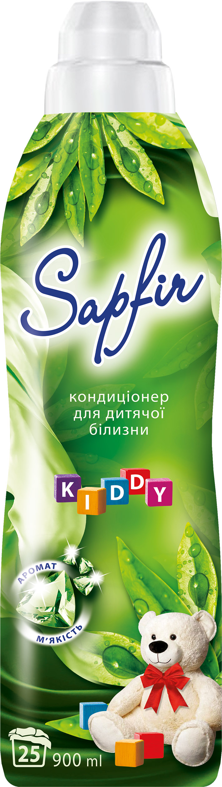 Кондиционер для детского белья Sapfir Kiddy 25 стирок 0.9 л ...
