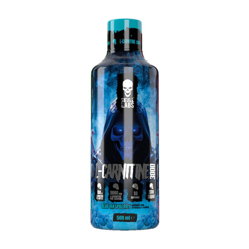 Жироспалювач Skull Labs L-Carnitine 3000 (500 ml, blue raspberry ...