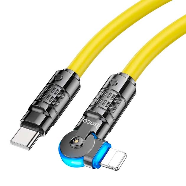 Кабель зарядки Hoco U118 (27W/1.2M) швидка зарядка для Type-C to ...