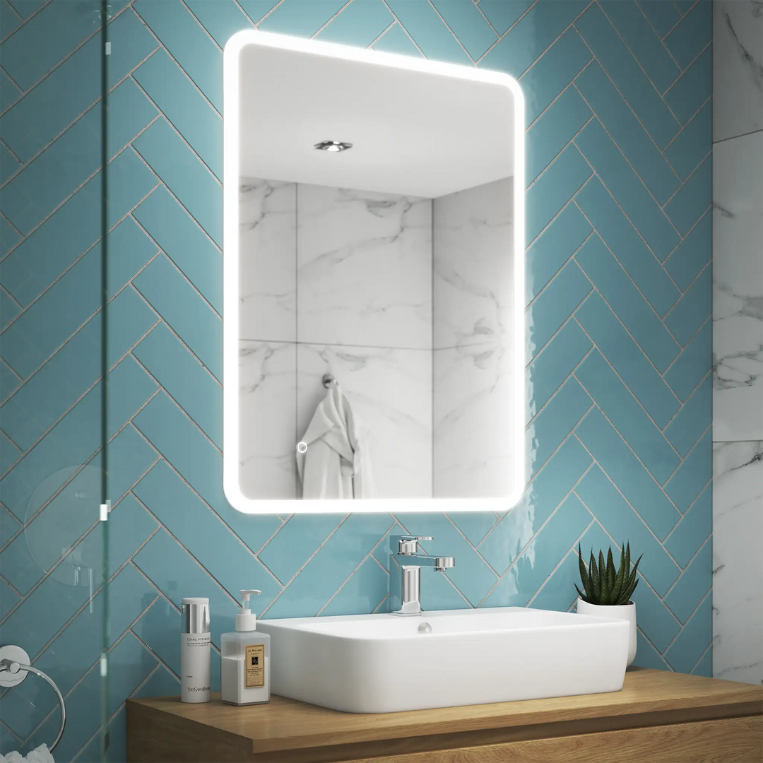 Зеркало LEREN с LED-подсветкой 80х120 + сенсорное управление – фото ...