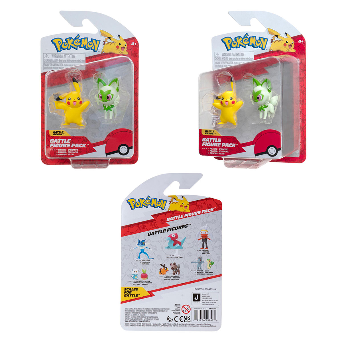 Фигурки Jazwares Pokemon Generation IX Sprigatito & Pikachu №6 ...