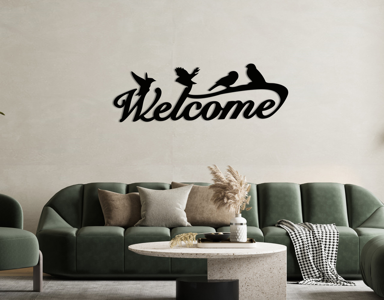 Декоративное панно на стену из дерева Upwood Decor Добро пожаловать ...