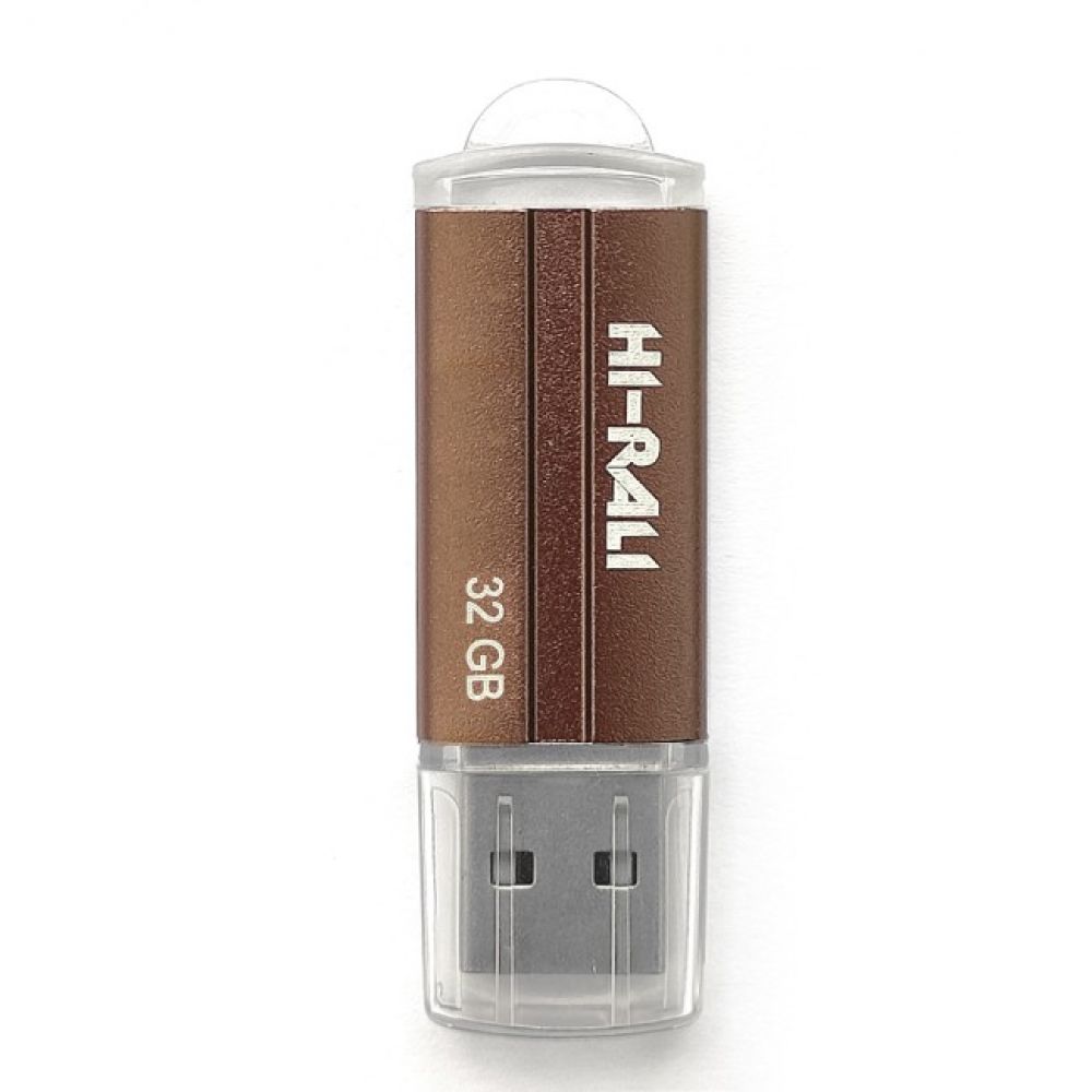 USB Флешка Flash Drive Hi-Rali Corsair 32gb пластик и металл Бронзовая ...