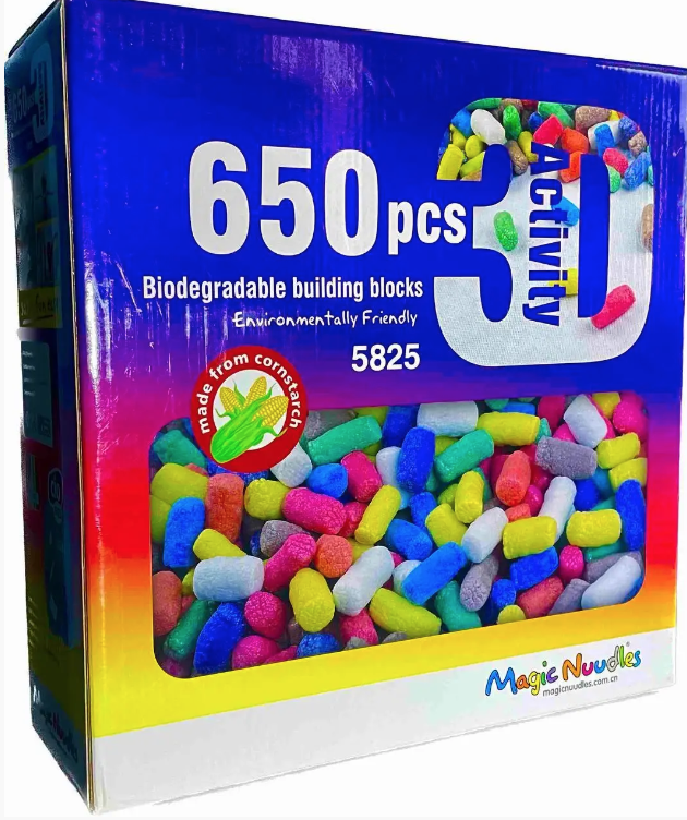 Эко конструктор Magic Nuudles из кукурузного крахмала 650 шт – фото ...
