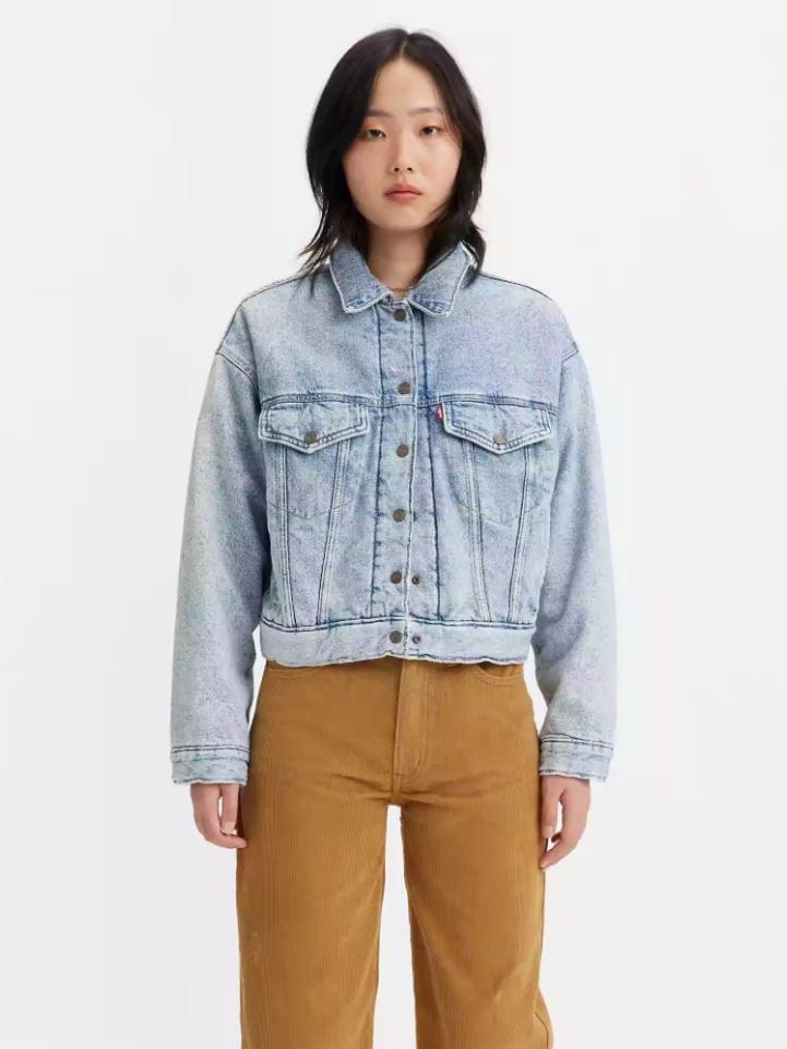 Джинсовая куртка женская Levi's 590544927 S Синяя (1159794646) – в ...