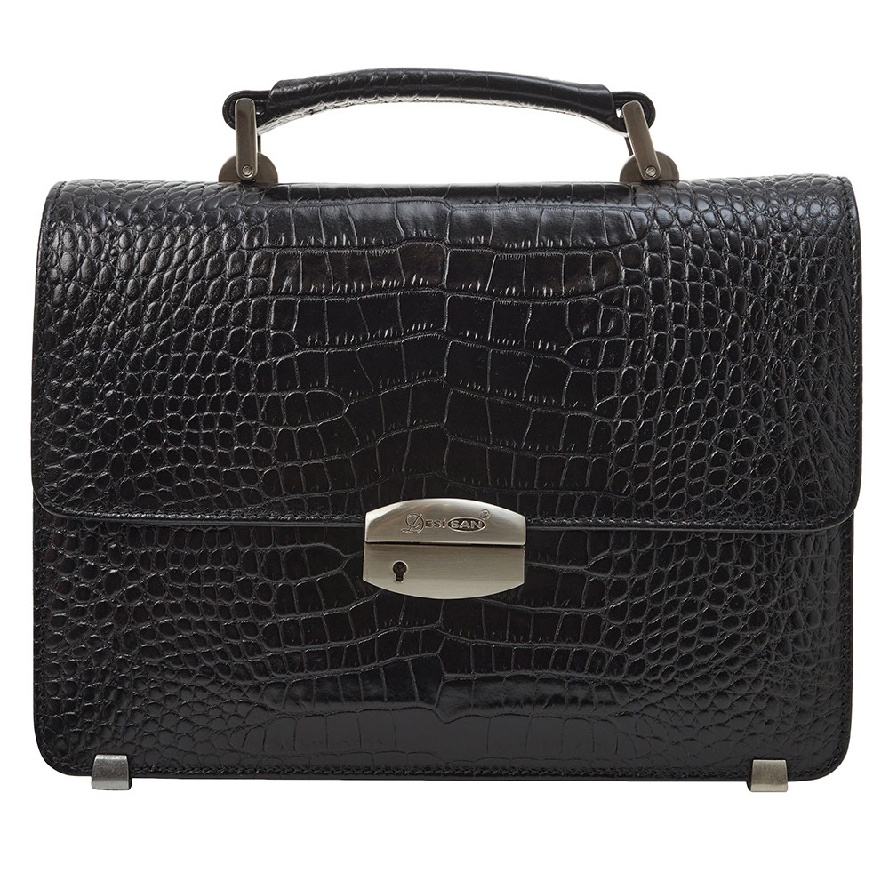 Барсетка кожа Desisan 1086-11 черный кроко от продавца: supercase – в ...