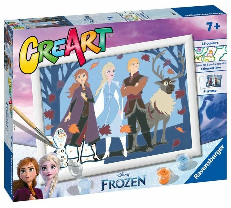Картина по номерам Ravensburger CreArt Холодное сердце Лучшие друзья 18 ...