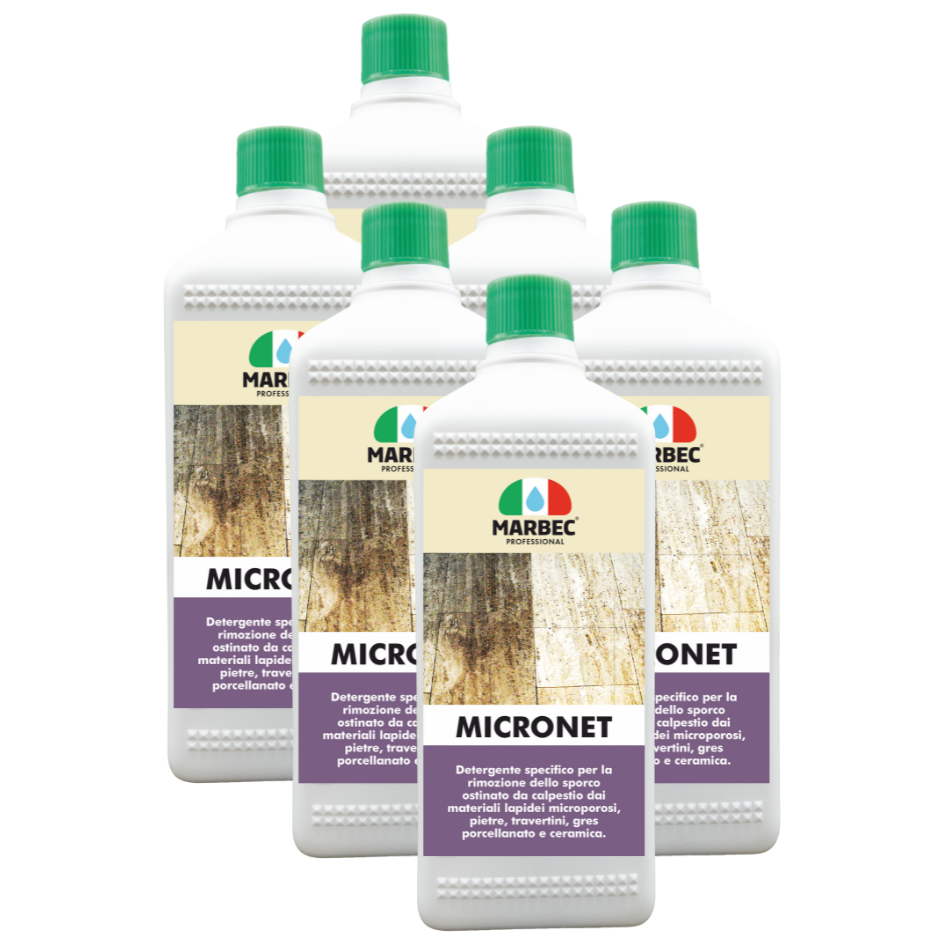 Моющее средство для чистки керамогранита MICRONET 1 л 6 шт от Marbec ...