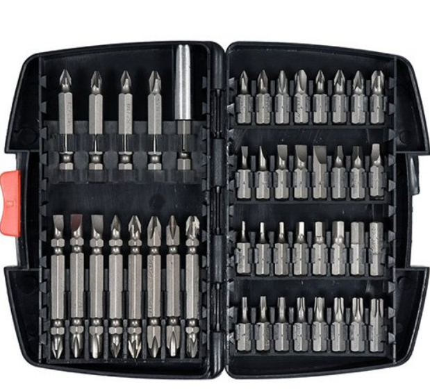 Набор бит 45шт (TORX, HEX, PZ2, PH2, SQ, PZ3, PH1, PH3, PZ1, PZ0, PH0 ...