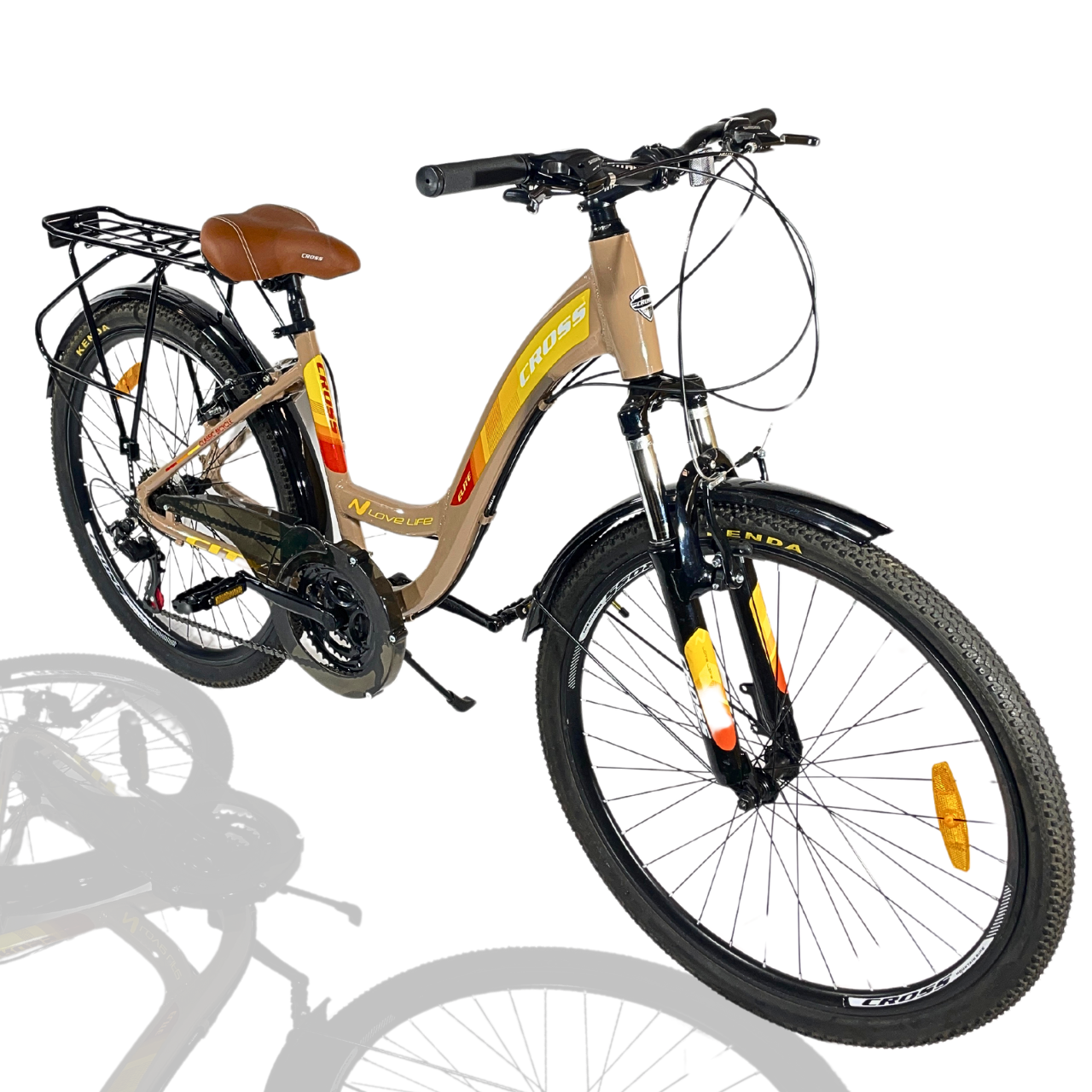 Велосипед з Багажником Cross 26" Elite 2023 Алюмінієва Рама-17 ...