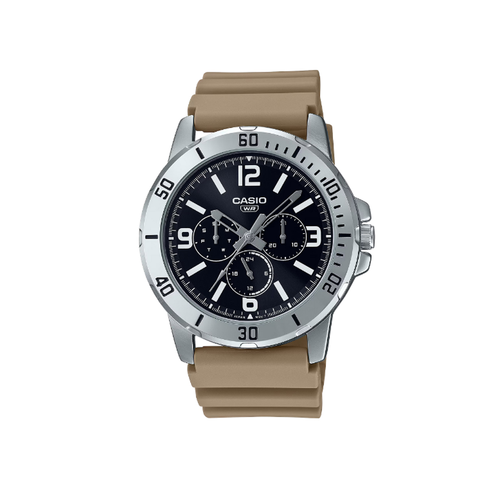 Часы CASIO MTP-VD300-5B Черный/Коричневый Нержавеющая сталь – фото ...