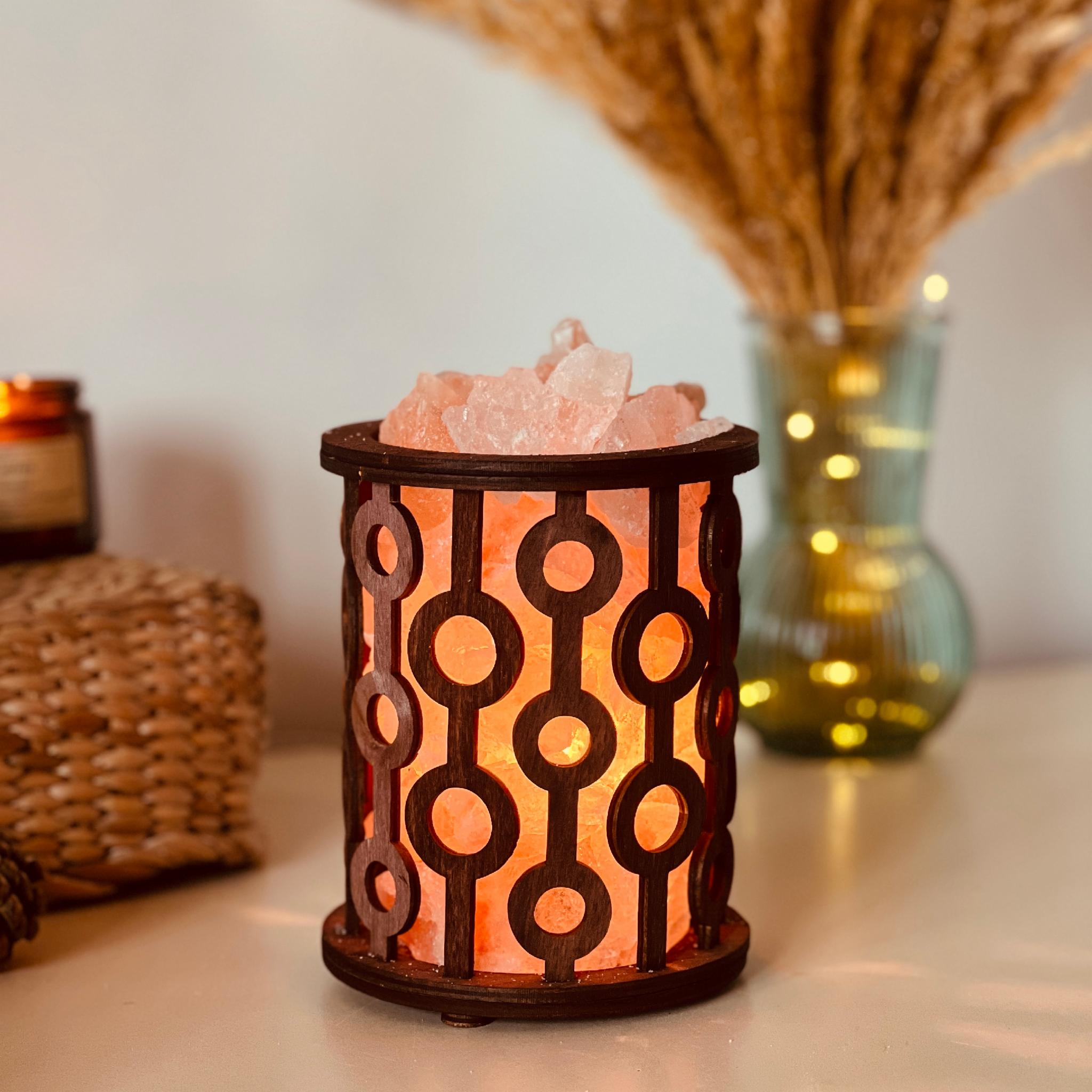 Соляна лампа «Корзина з кружечками» Saltlamp 1,7кг (sl-26) – фото ...