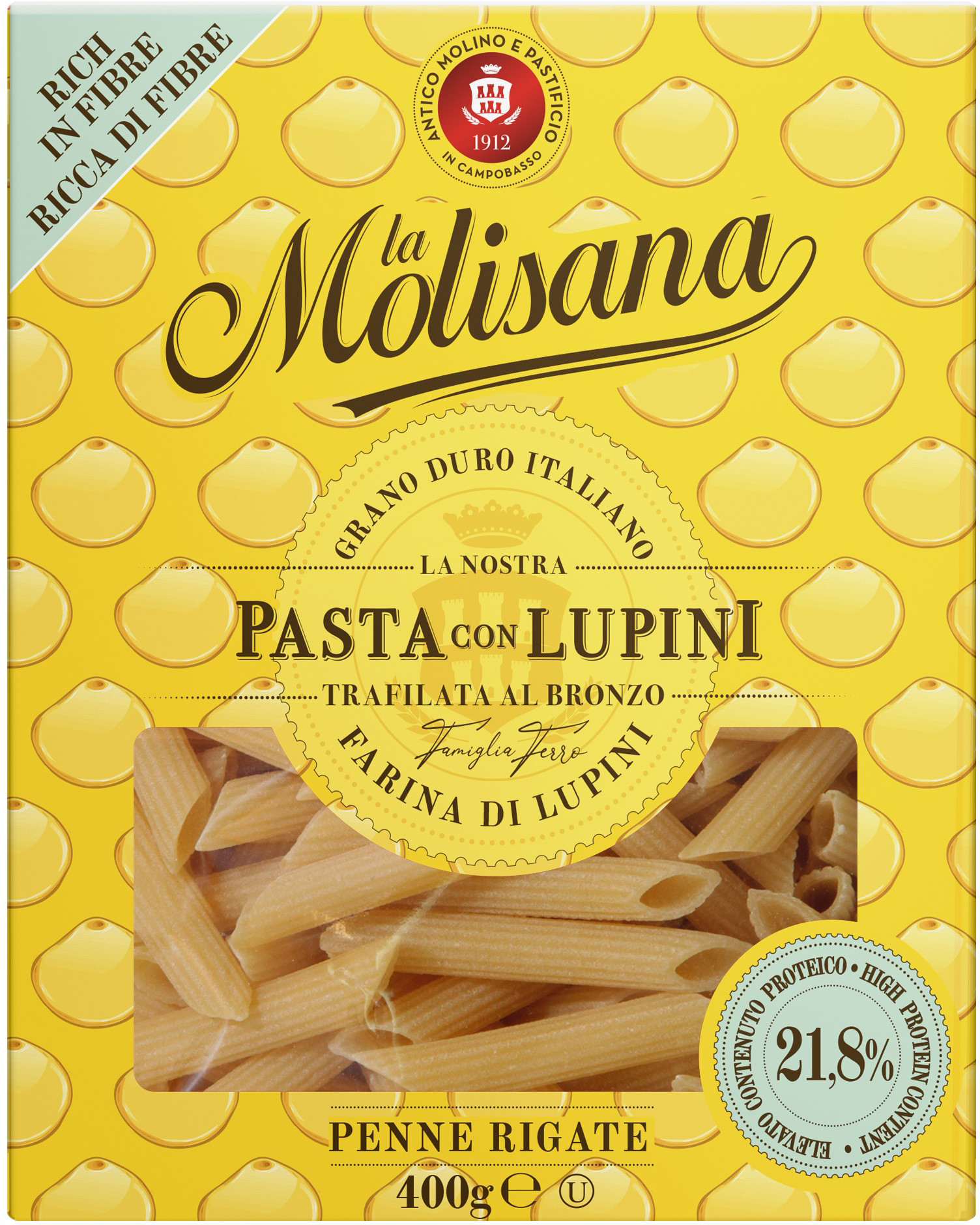Макароны La Molisana Penne Rigate Lupini 400 г (8004690480205) – купить ...