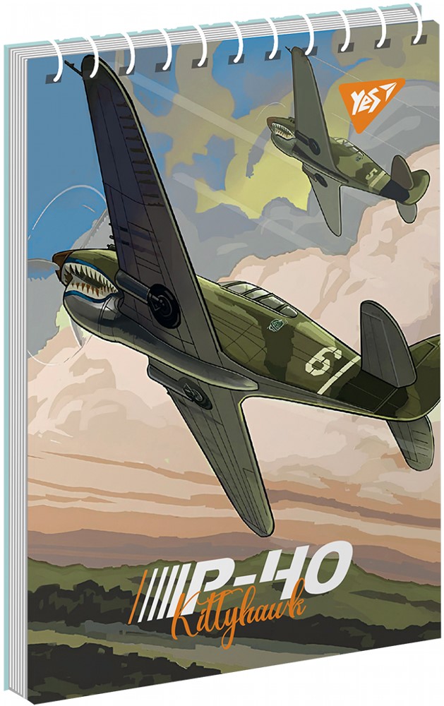 Набор тетрадей для записей YES Planes А6 80 листов в клетку 6 шт ...