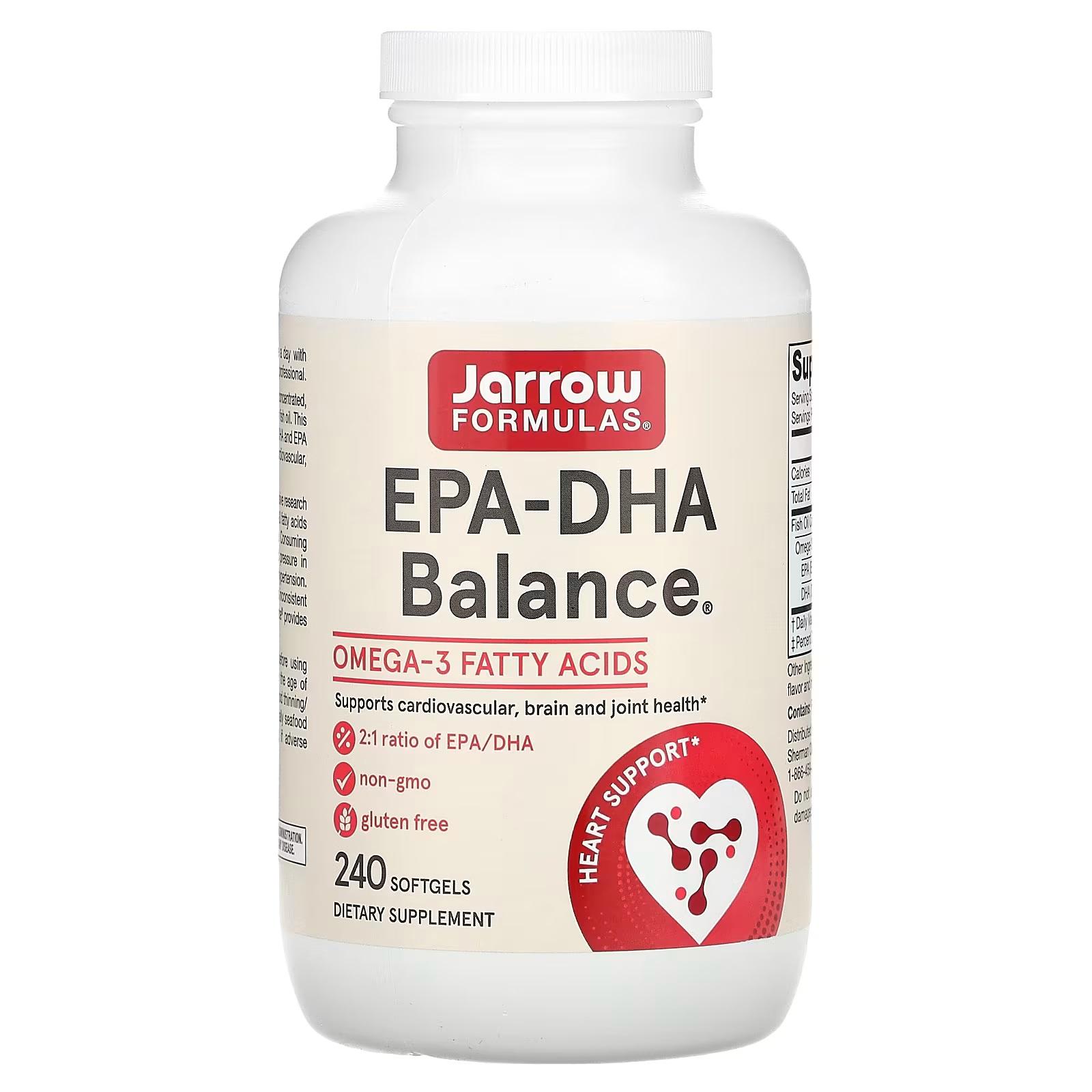 Риб'ячий жир баланс, EPA-DHA Balance, Jarrow Formulas, 240 капсул (JRW ...