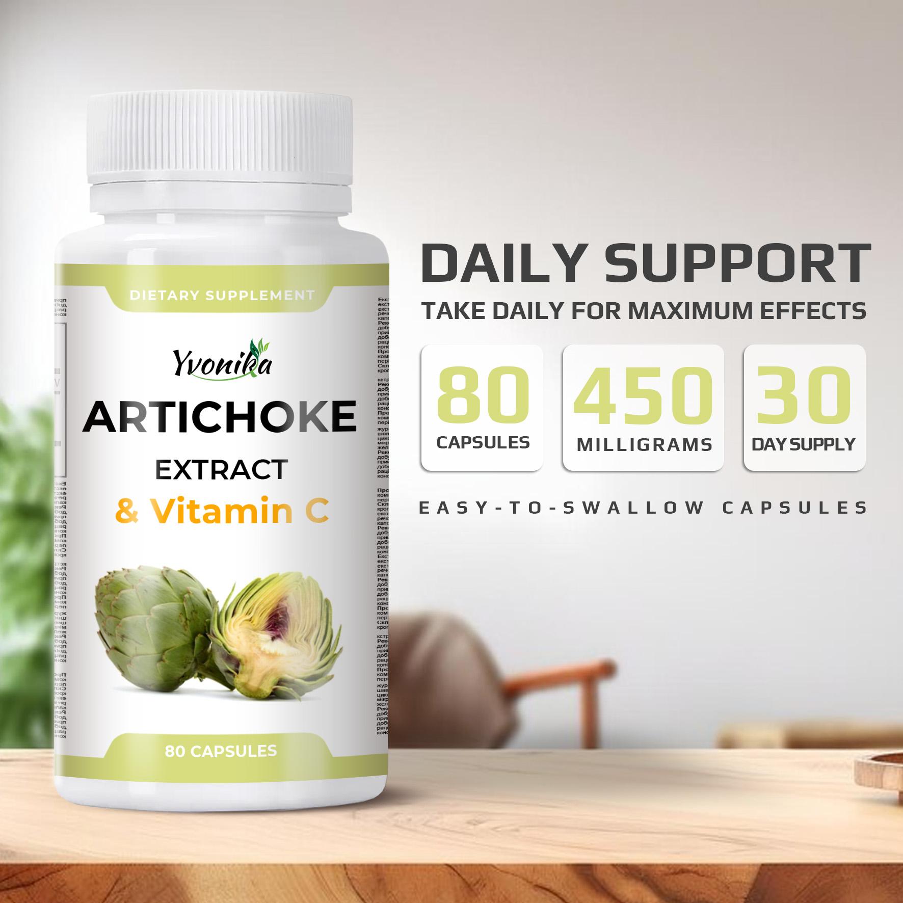 Экстракт Артишока & Vitamin C 450 мг Artichoke Extract & Vitamin C 80 ...