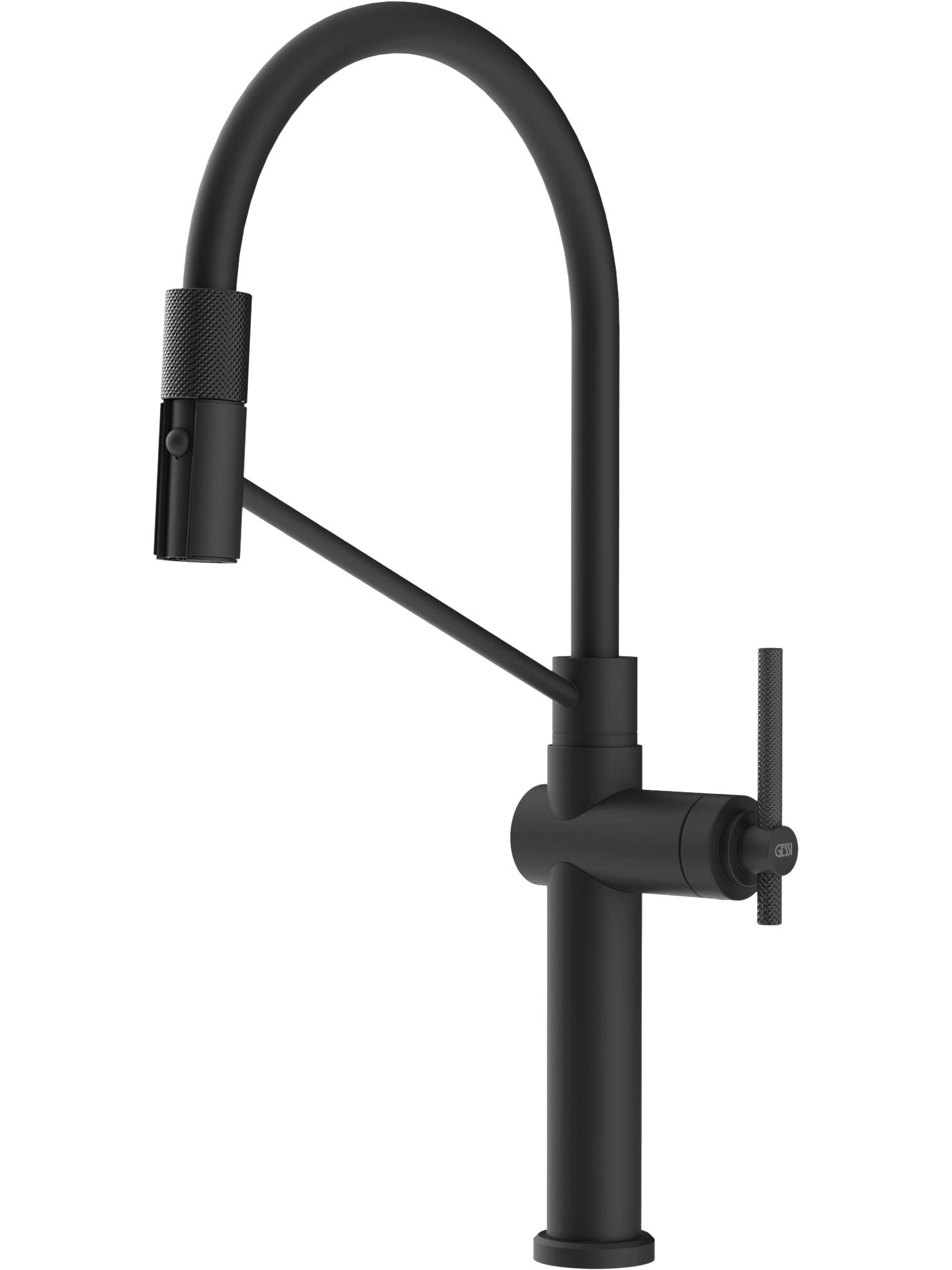 Смеситель кухонный Gessi Habito черный матовый (60664#299) – фото ...