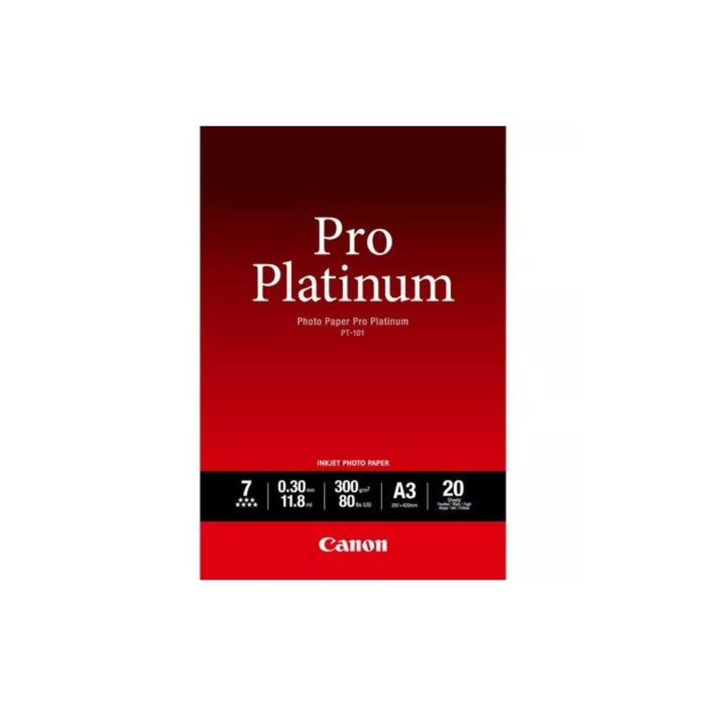 Фотобумага глянцевая Canon PT-101 A3 20SH А3+ 300г/м2 20л Премиум ...