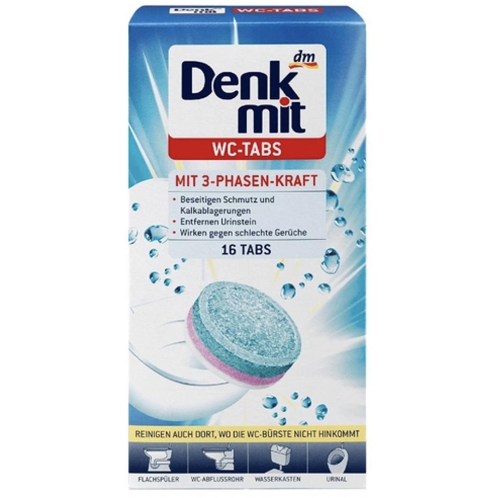Таблетки для чищення унітазів Denkmit WC Reiniger Tabs 16 шт – фото ...