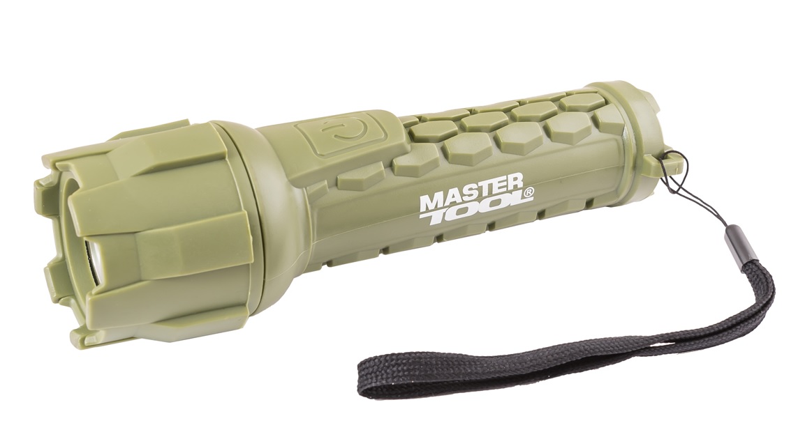 Фонарь водонепроницаемый, CREE LED IP66 2xAA PP+PVC MASTERTOOL (hoz0012240) Хаки – фото, отзывы ...