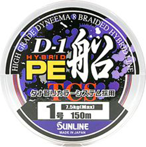 Шнур Sunline D-1 HYBRID PE FUNE 150m #1.0/0.165mm 16LB/7.5kg(16580159 ...