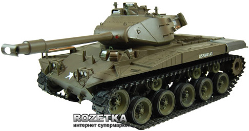 Модель танка Heng Long HL M41A3 1:16 звук + дым RC (RTR Upgraded Version) (M41A3 3839-1 ...