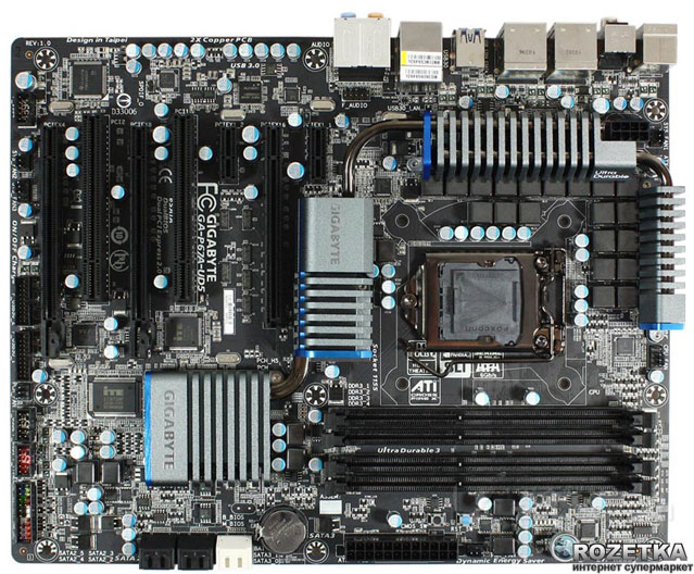 Материнская плата Gigabyte GA-P67A-UD5 (s1155, Intel P67 Express, 3xPCI ...