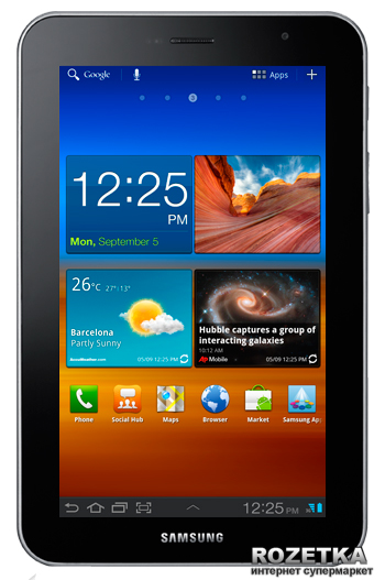 Планшет Samsung Galaxy Tab 7.0 Plus 16GB (GT-P6200MAASEK) Metallic Gray ...